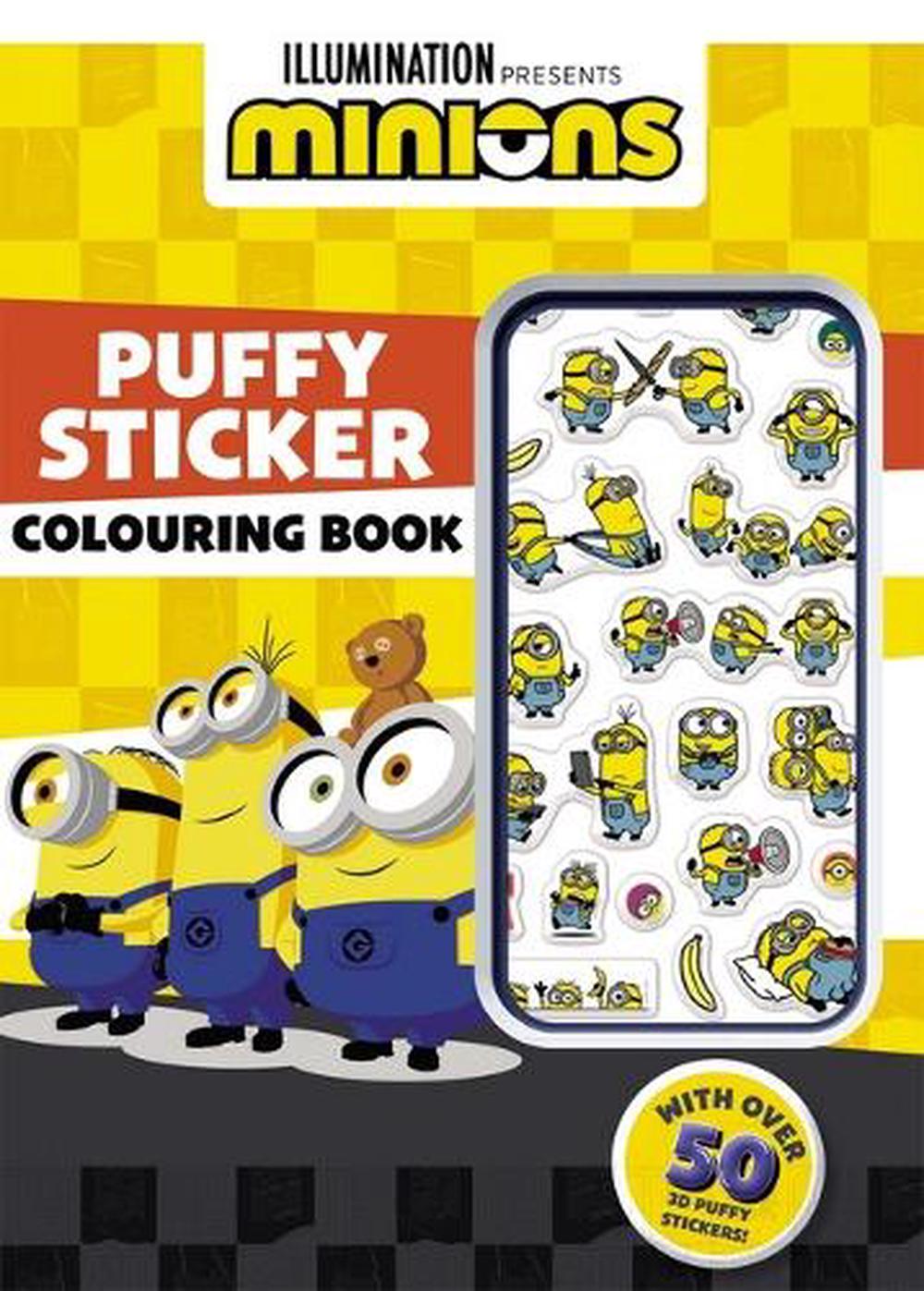 Minions: Puffy Sticker Colouring Book (Universal), Paperback ...