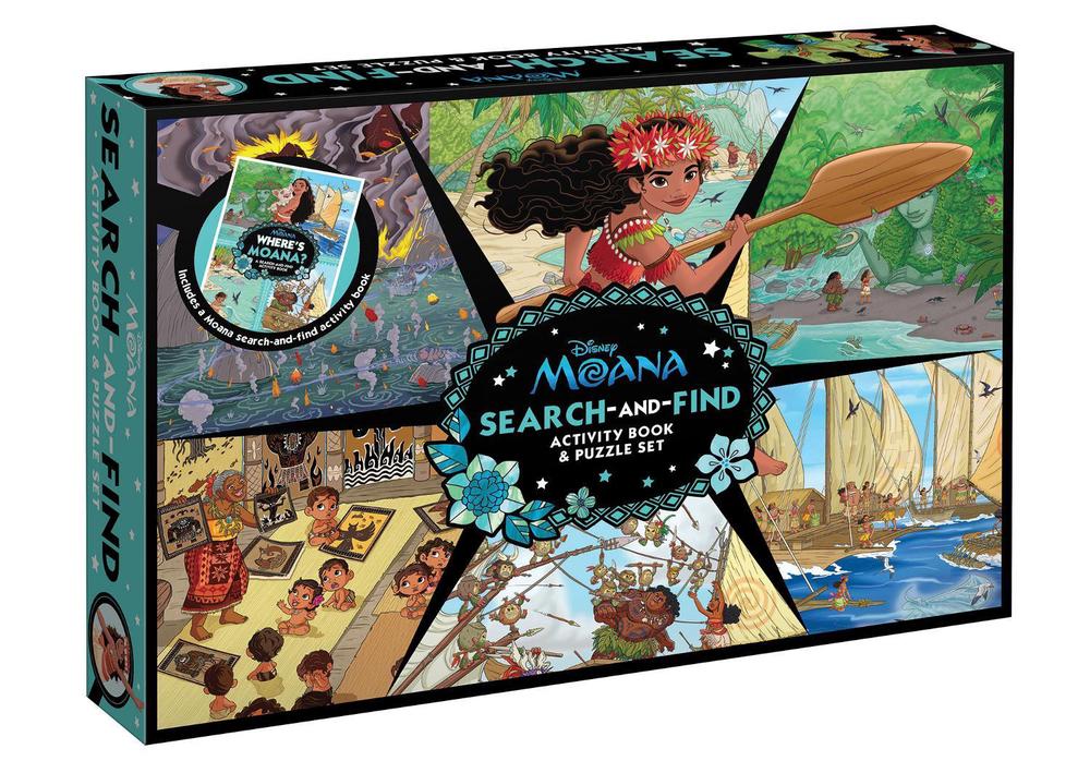 Moana: Search-and-Find Activity Book and Puzzle (Disney: 200 Pieces ...