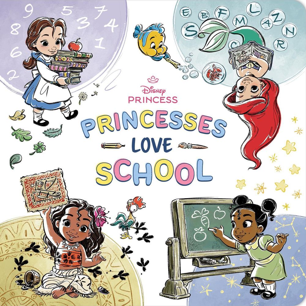 Princesses Love School (Disney Princess) by Disney, Board Book ...