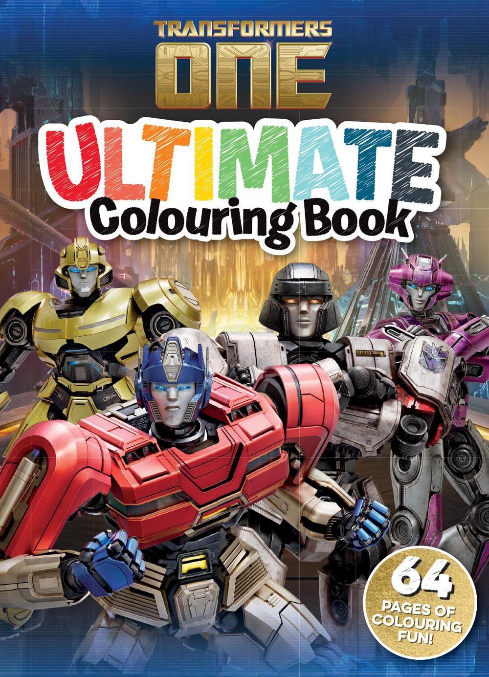 Transformers One: Ultimate Colouring Book (Hasbro), Paperback ...