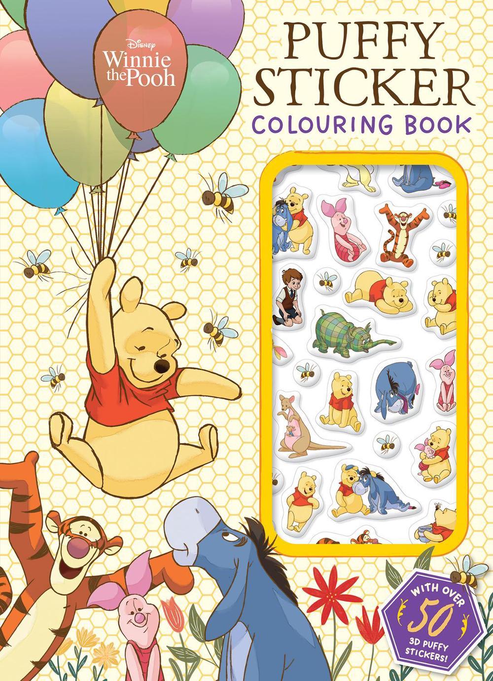 Winnie The Pooh: Puffy Sticker Colouring Book (Disney), Paperback ...
