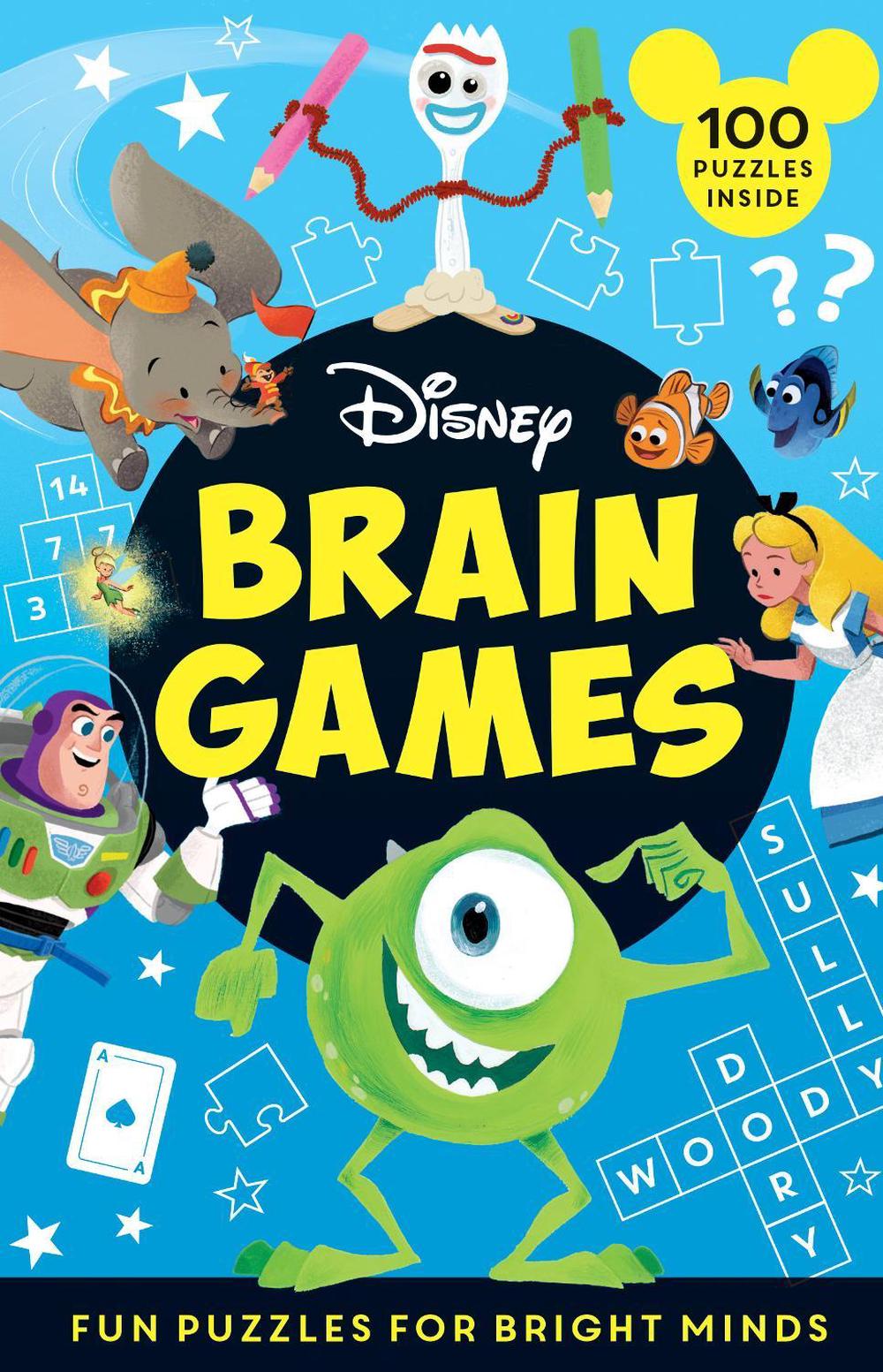 Disney Brain Games: Fun Puzzles For Bright Minds, Paperback ...