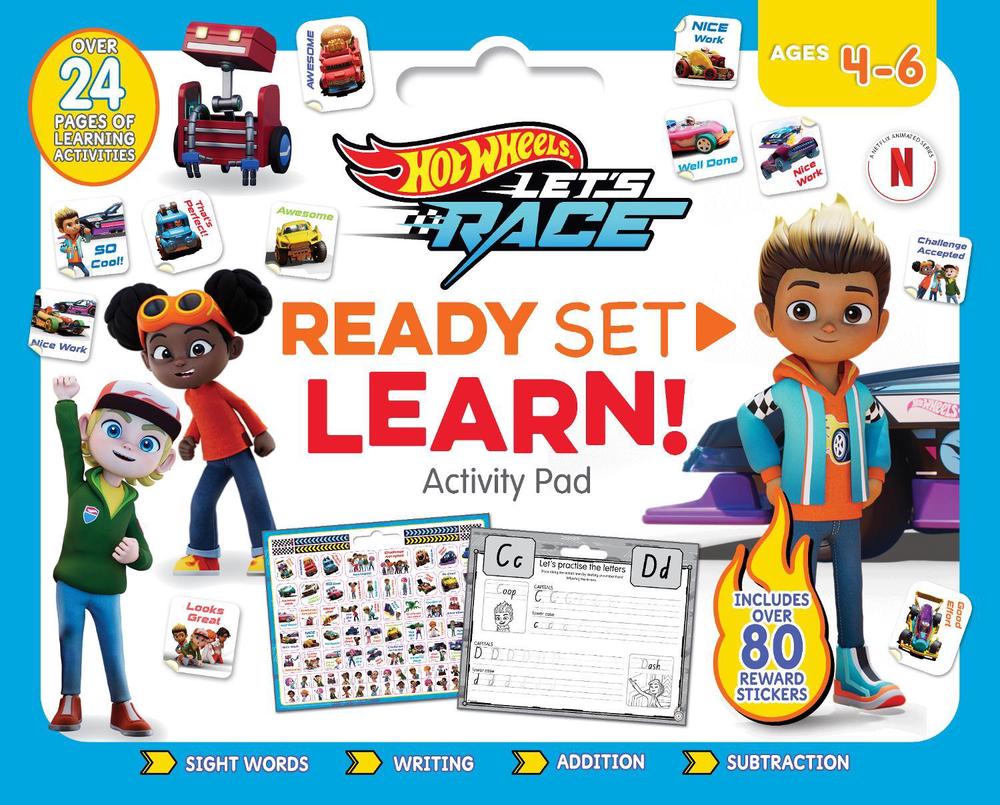 Hot Wheels: Ready Set Learn! Activity Pad (Mattel: Ages 4-6 Years ...