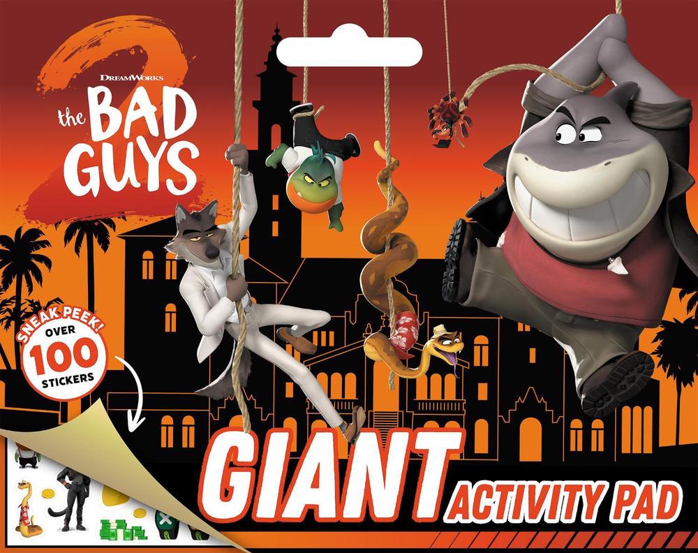 The Bad Guys 2: Giant Activity Pad (DreamWorks), Paperback ...