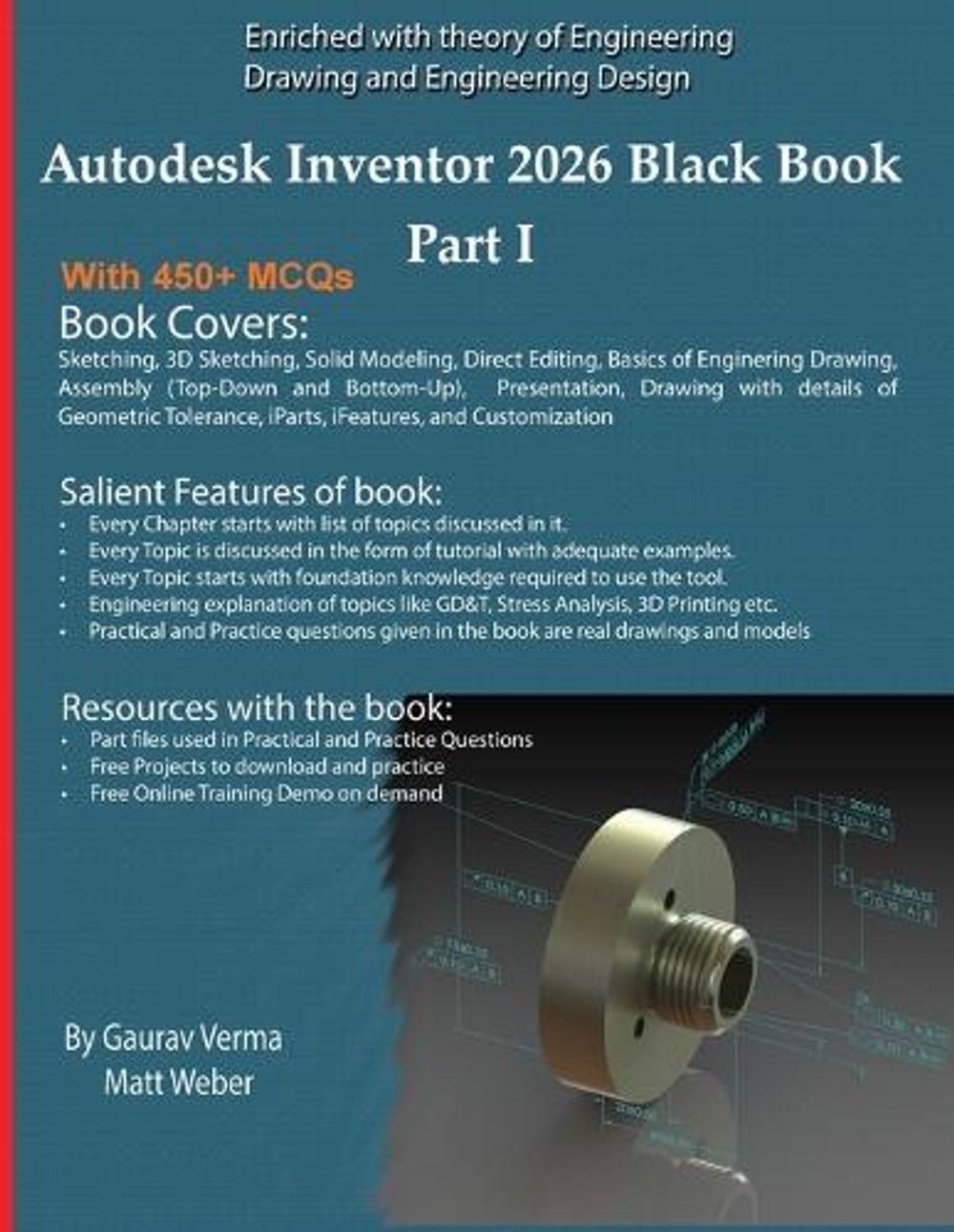 Autodesk Inventor 2026 Black Book Part I by Gaurav Verma, Paperback ...