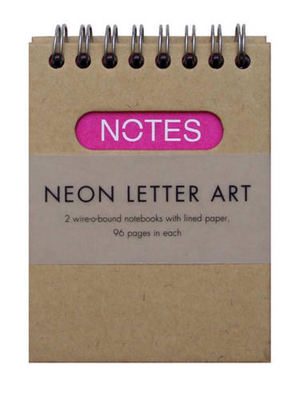Publisher Neon Letter Art Spiral Bound Notebook | Buy online at The Nile