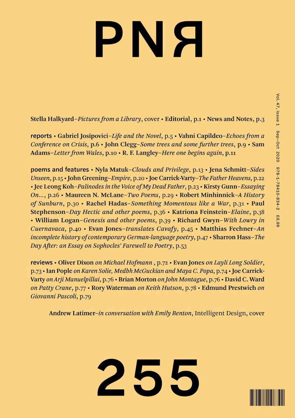 PN Review 255 by Michael Schmidt, Paperback, 9781784108342 | Buy online ...