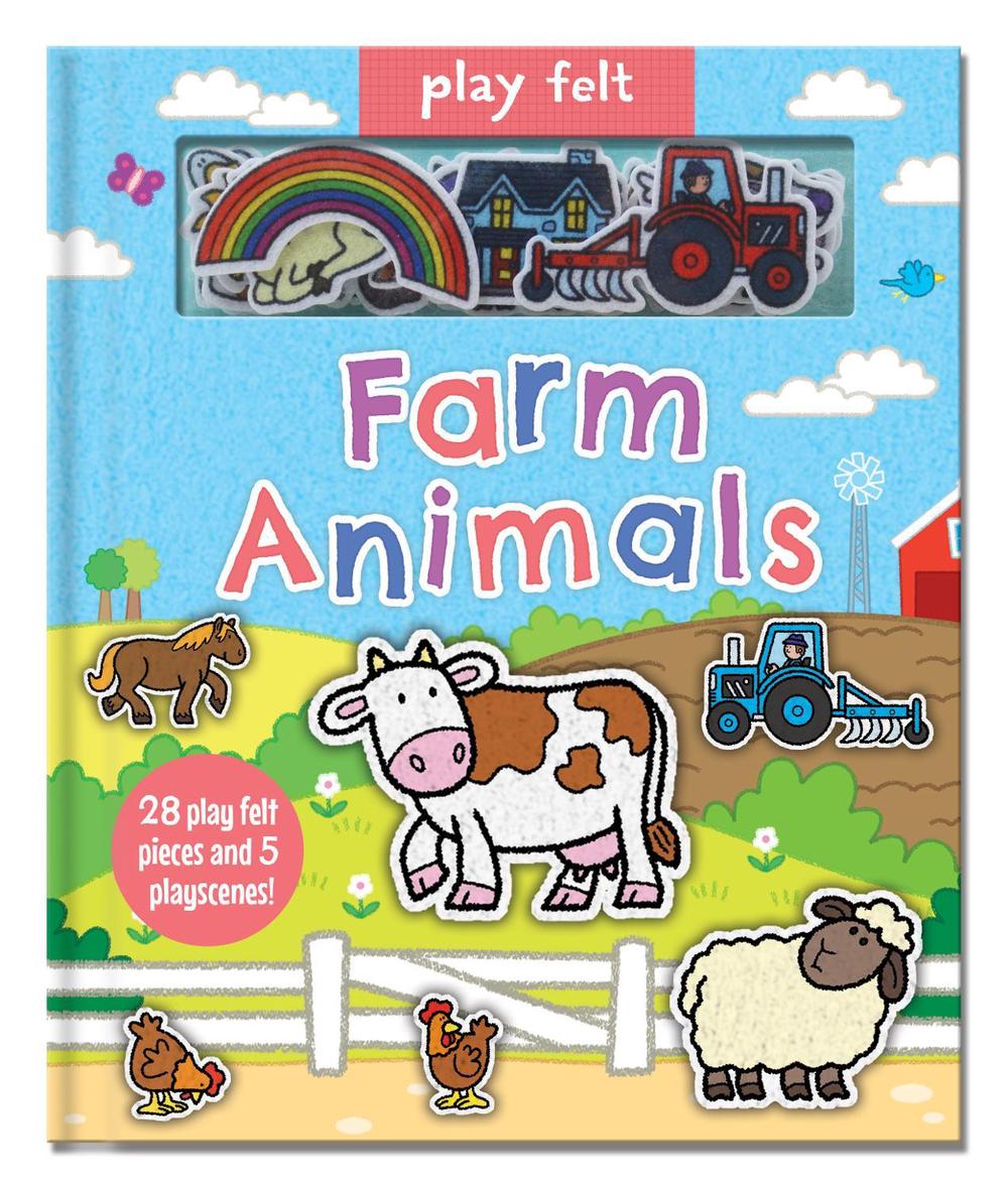 Play Felt Farm Animals - Activity Book by Erin Ranson, Board Book ...