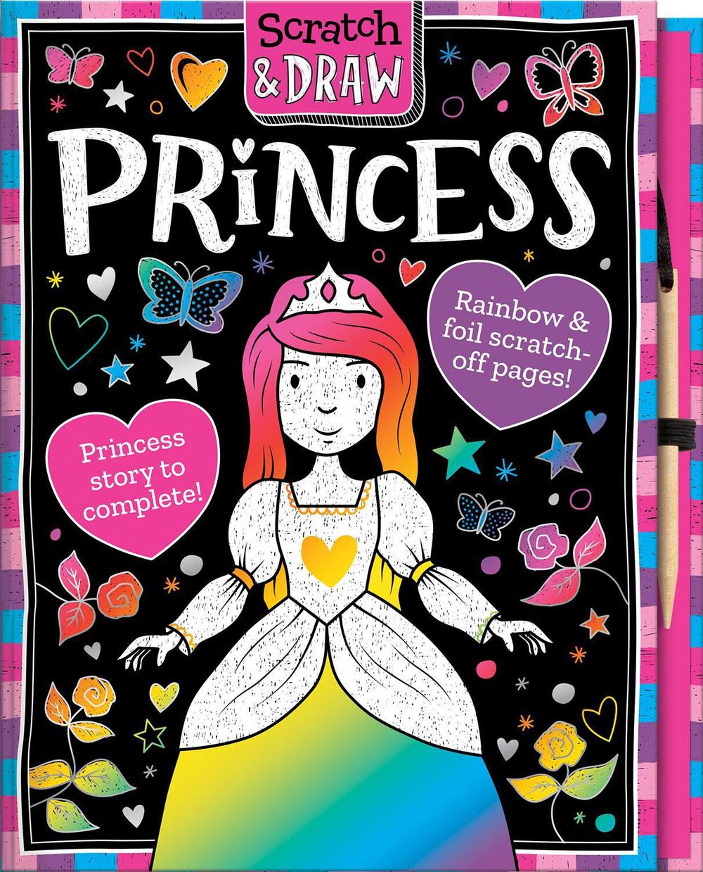 Scratch & Draw Princess - Scratch Art Activity Book by Nat Lambert ...