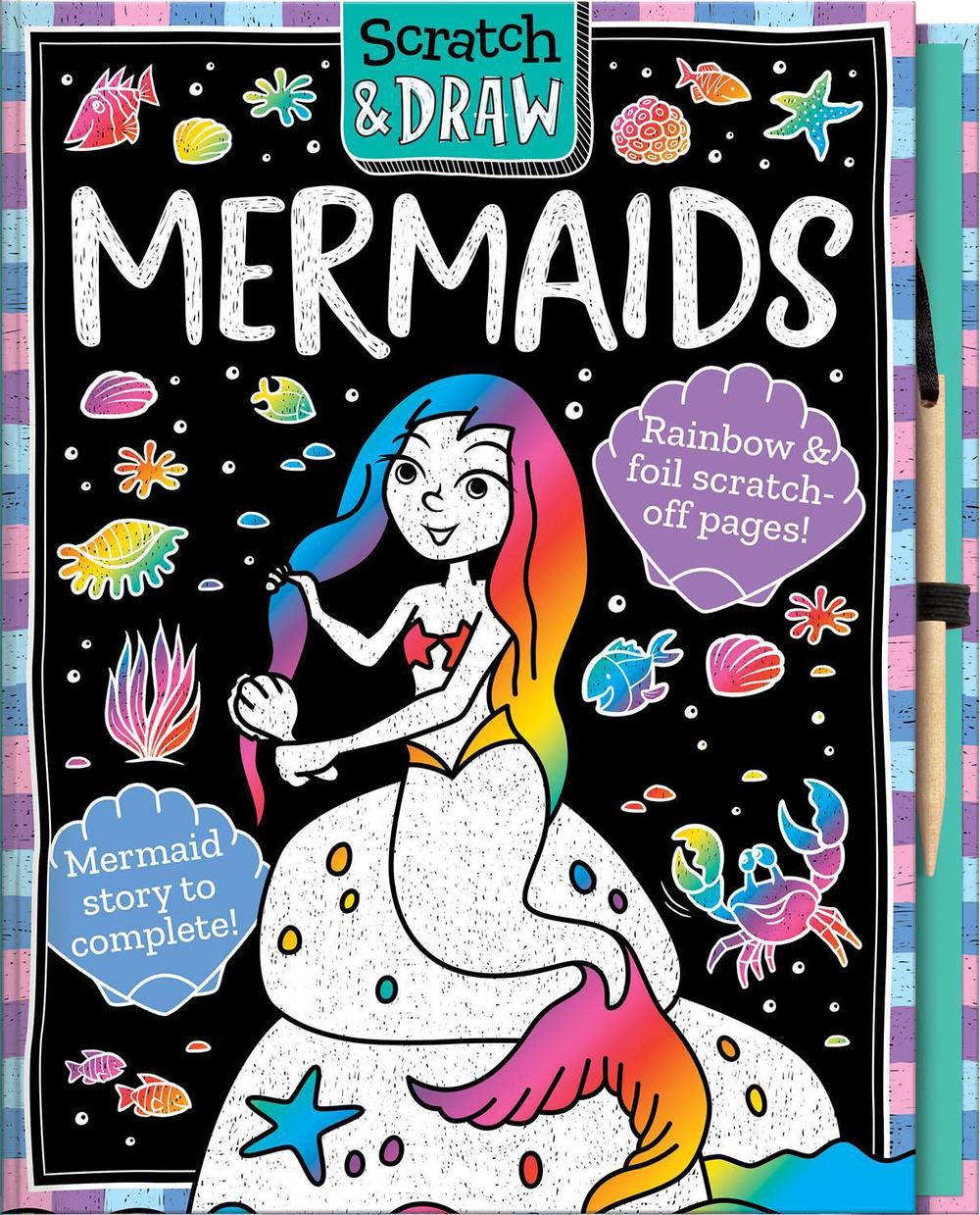Scratch and Draw Mermaids - Scratch Art Activity Book by Connie Isaacs ...
