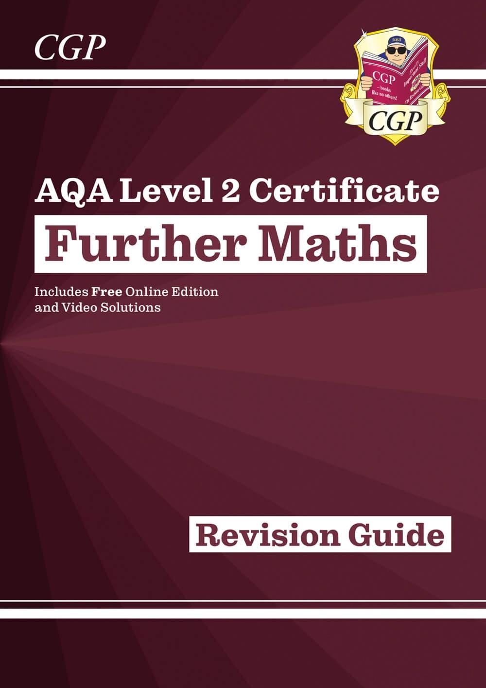 AQA Level 2 Certificate in Further Maths: Revision Guide (with Online Edition and Videos) by CGP ...