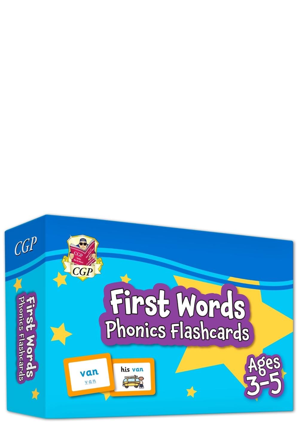 First Words Phonics Flashcards for Ages 3-5 by CGP Books, Hardcover ...