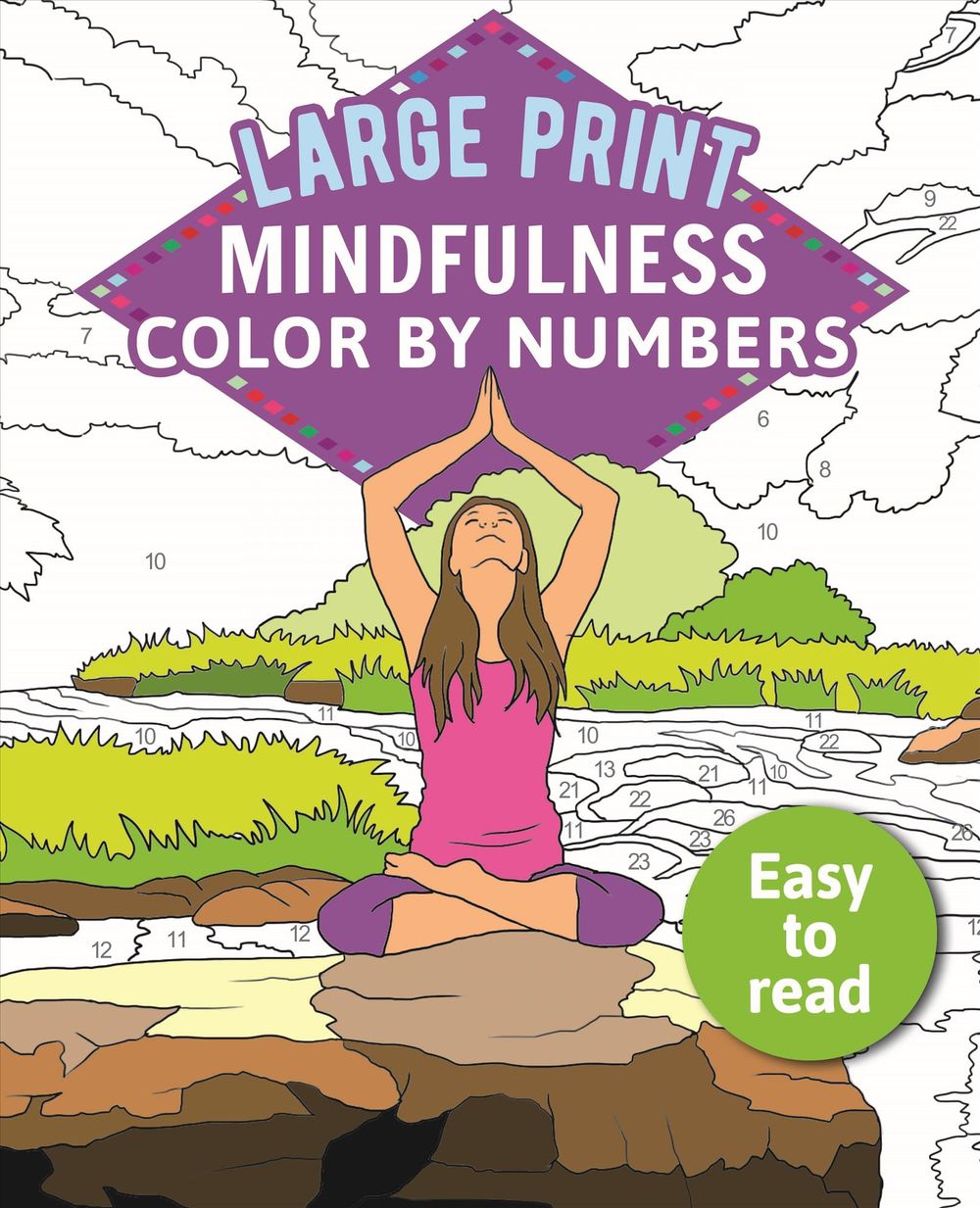 Mindfulness Color-By-Numbers Large Print | Buy online at The Nile