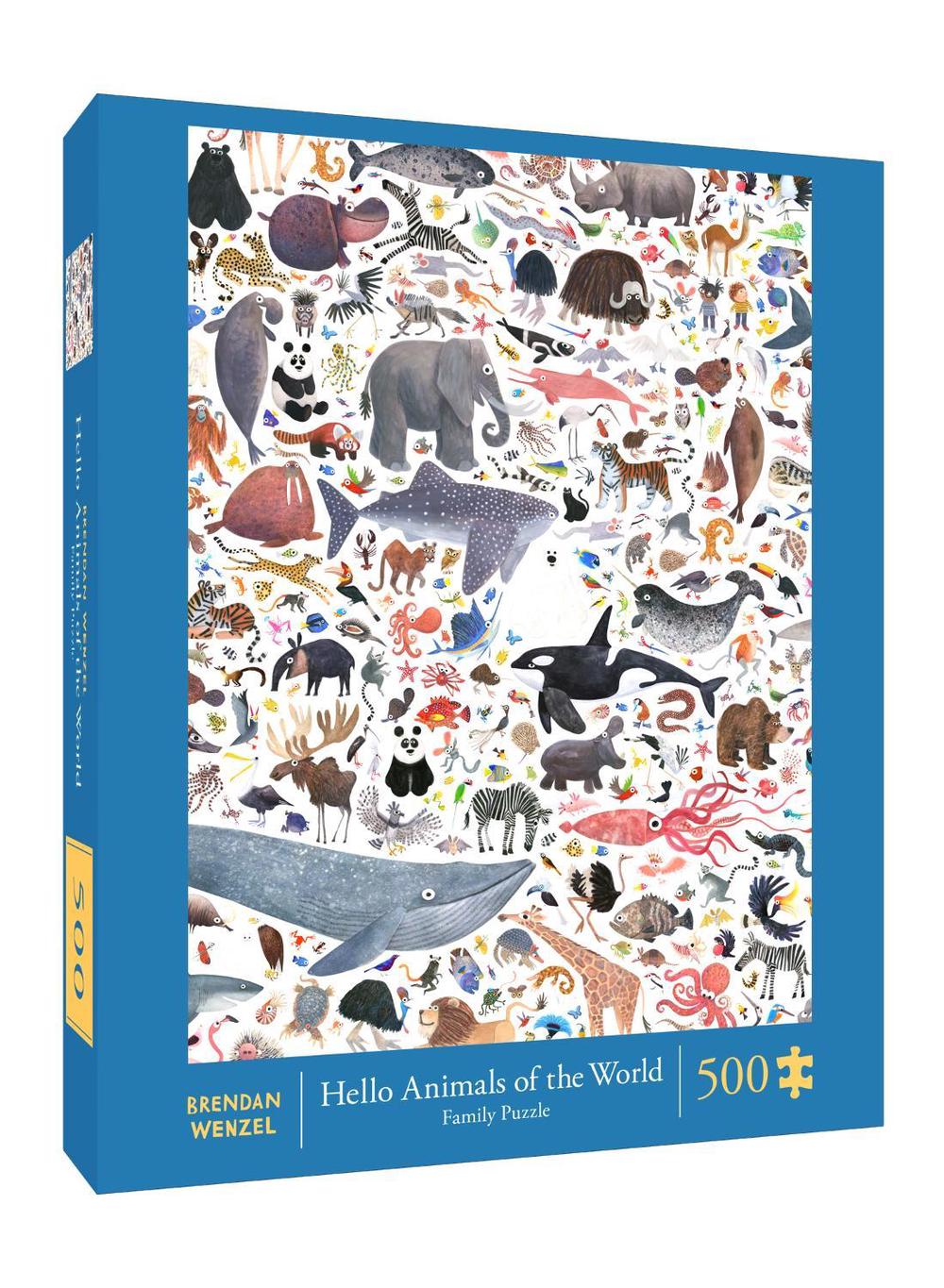 Hello Animals of the World 500-Piece Family Puzzle | Buy online at The Nile
