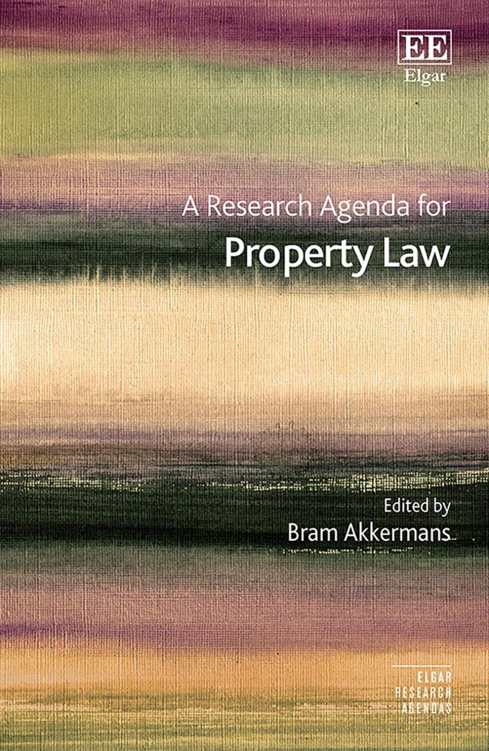 A Research Agenda for Property Law by Bram Akkermans, Hardcover ...