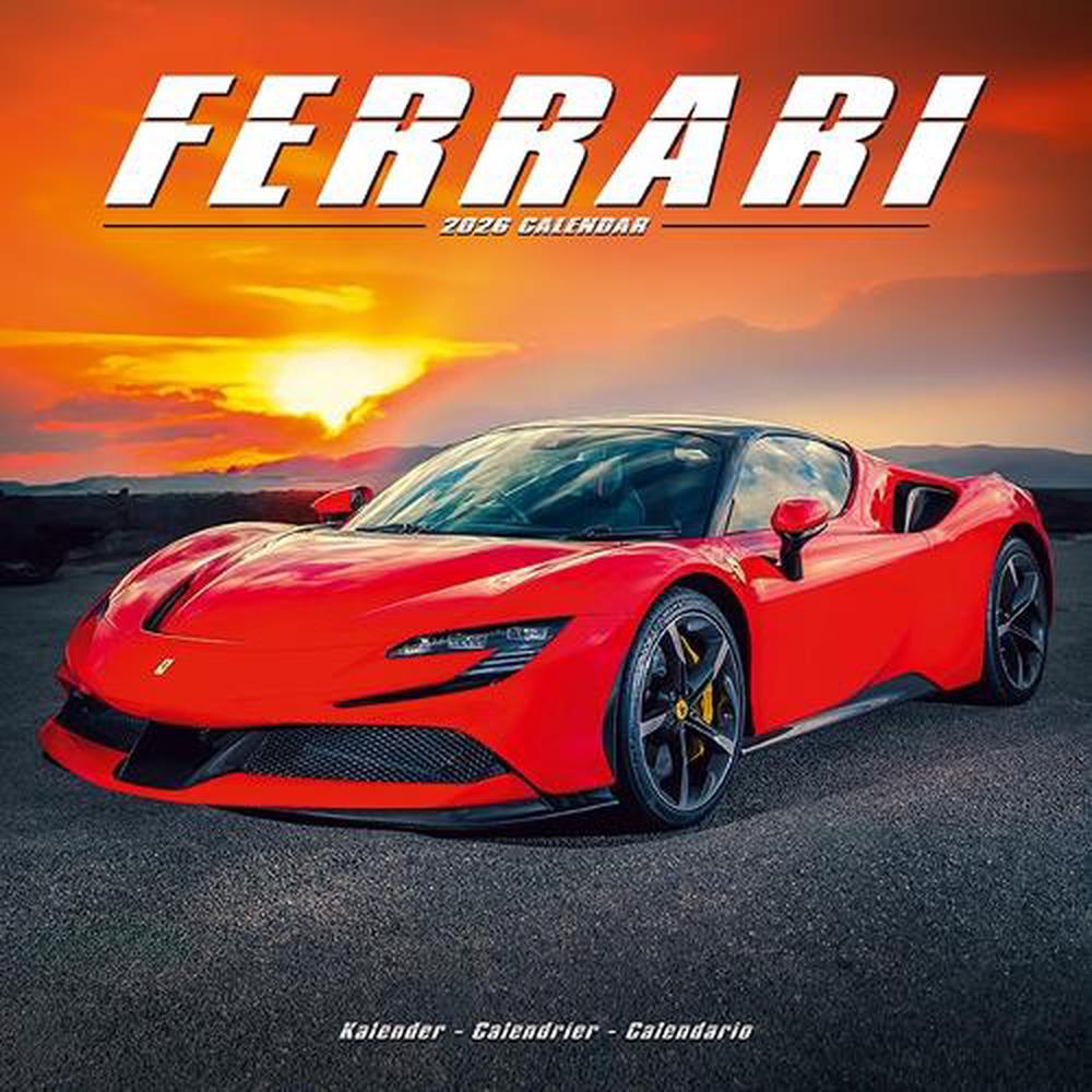 Ferrari Calendar 2026 Square Car Wall Calendar - 16 Month ...