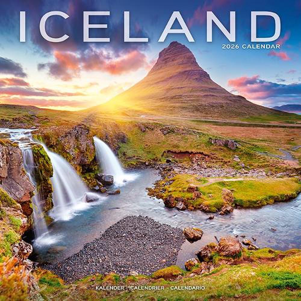 Iceland Calendar 2026 Square Travel Wall Calendar - 16 Month ...