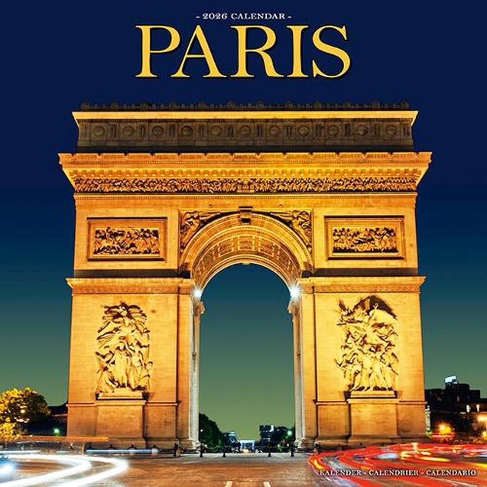 Paris Calendar 2026 Square Travel Wall Calendar - 16 Month ...