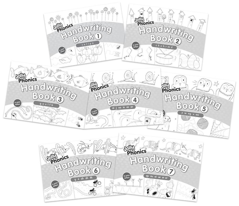 Jolly Phonics Handwriting Books Complete Set (1-7) by Jolly Learning ...