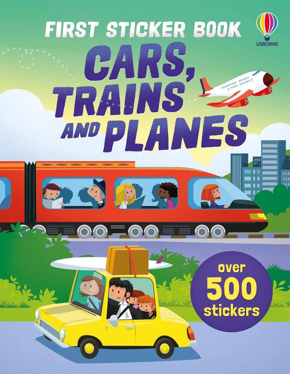 First Sticker Book Cars, Trains and Planes by Sam Taplin, Paperback ...