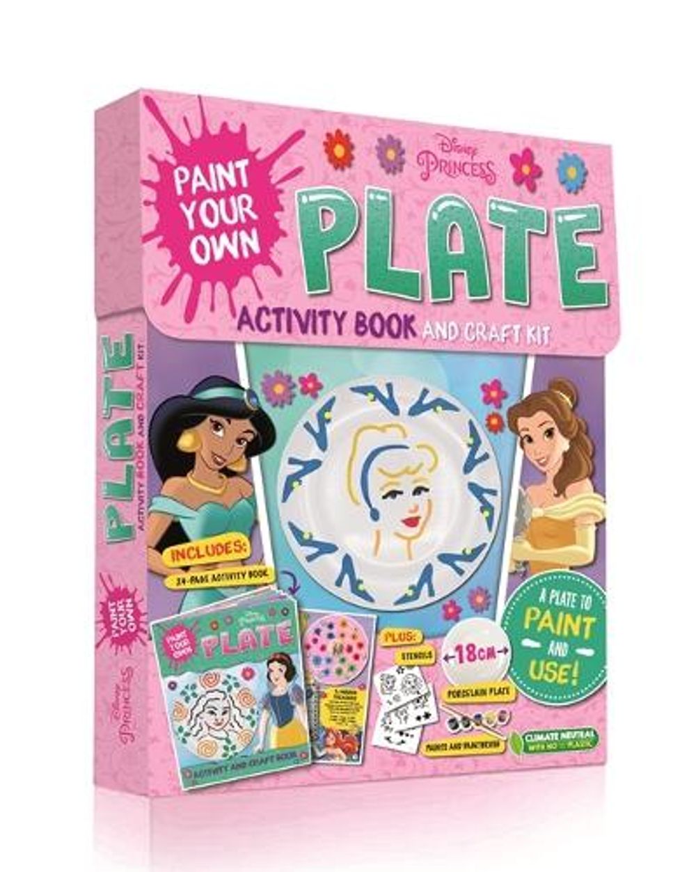 Disney Princess: Paint Your Own Plate Activity Book and Craft Kit by ...