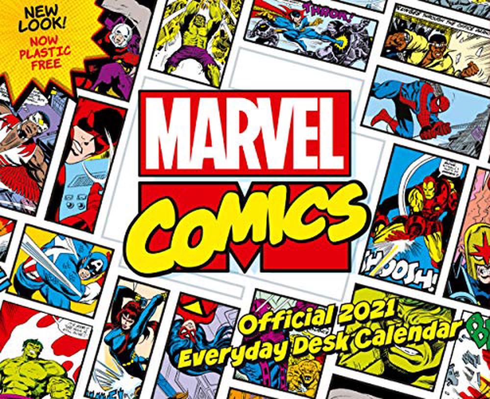 Marvel Comics 2021 Desk Block Calendar - Official Desk Block Format ...
