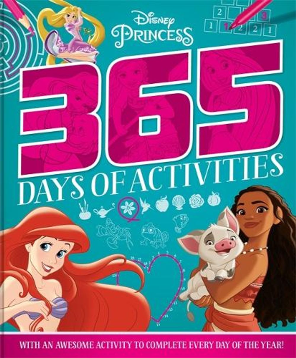 Disney Princess 365 Puzzles & Activities by Walt Disney, Paperback ...