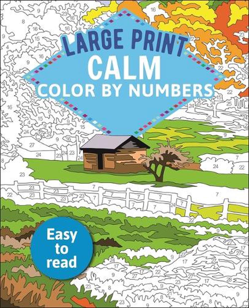 Large Print Calm Color by Numbers | Buy online at The Nile
