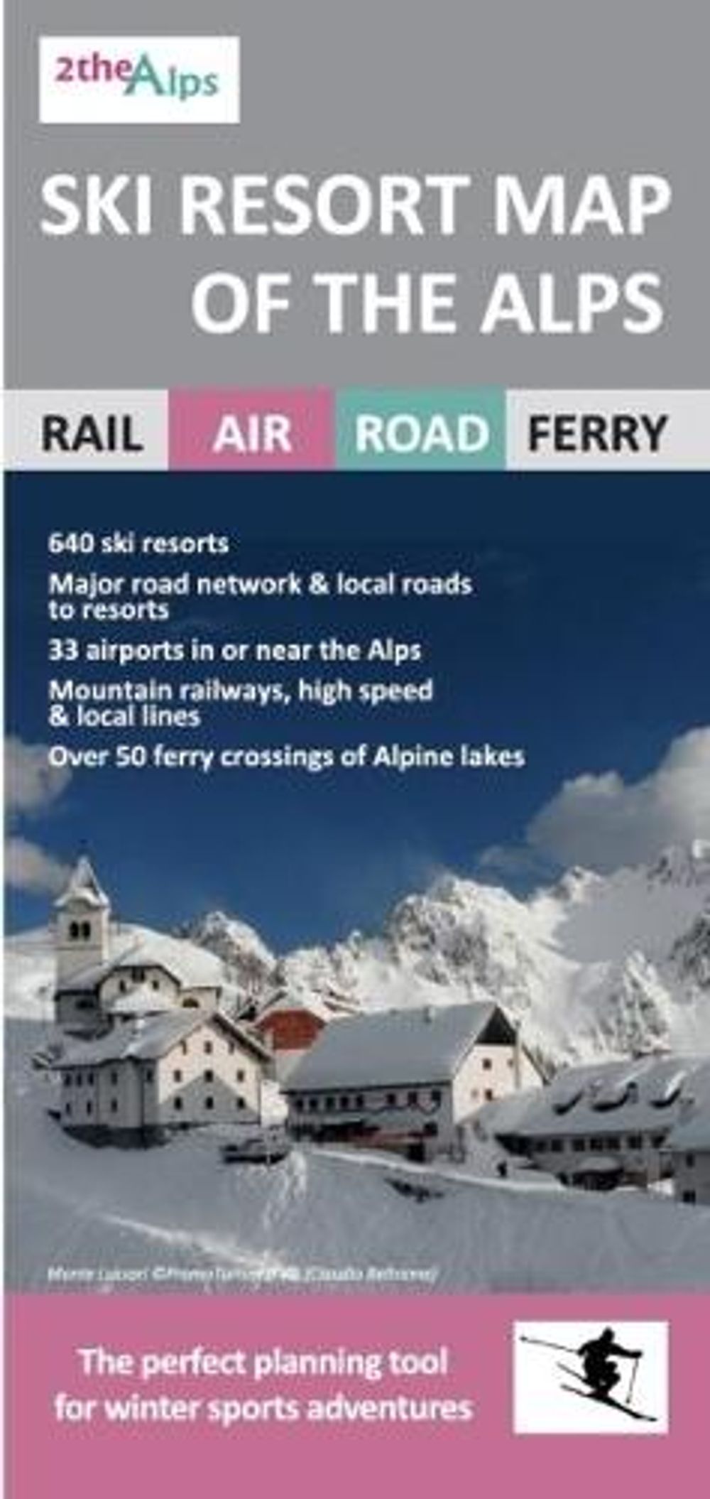 Ski Resort Map of the Alps, Folded, 9781858797250 | Buy online at The Nile