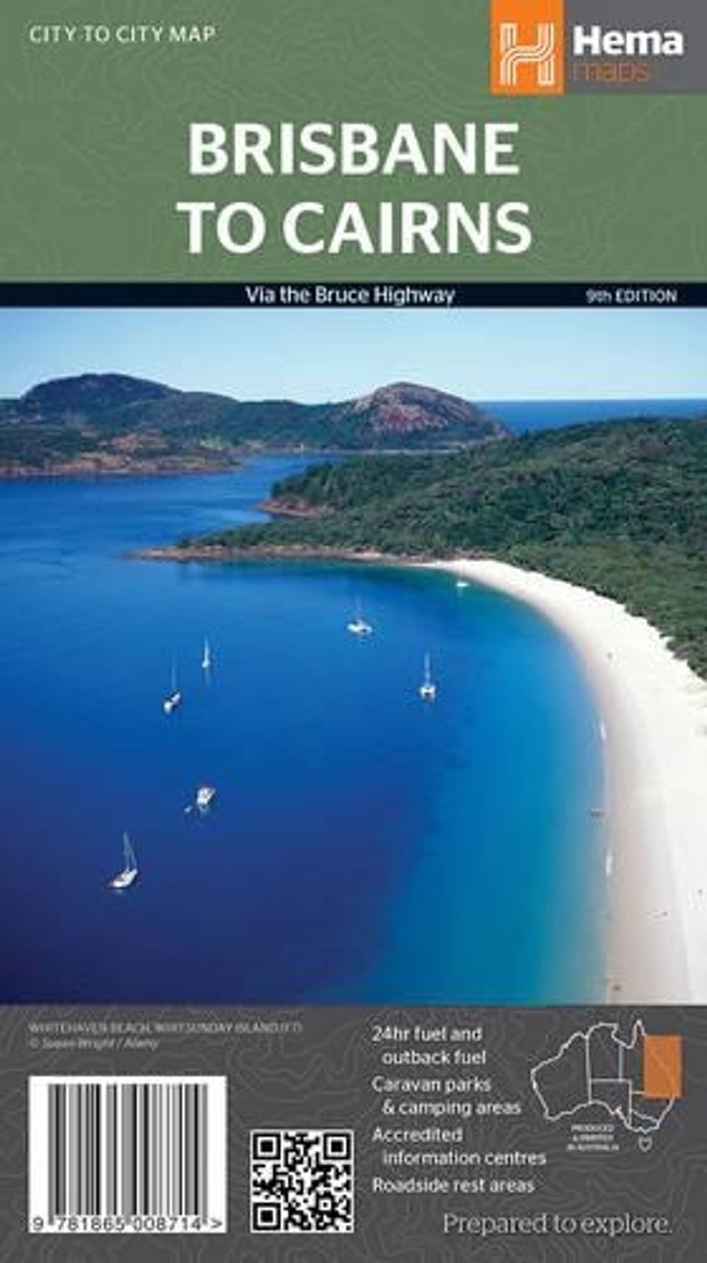 Brisbane to Cairns Map, Map, 9781865008714 | Buy online at The Nile