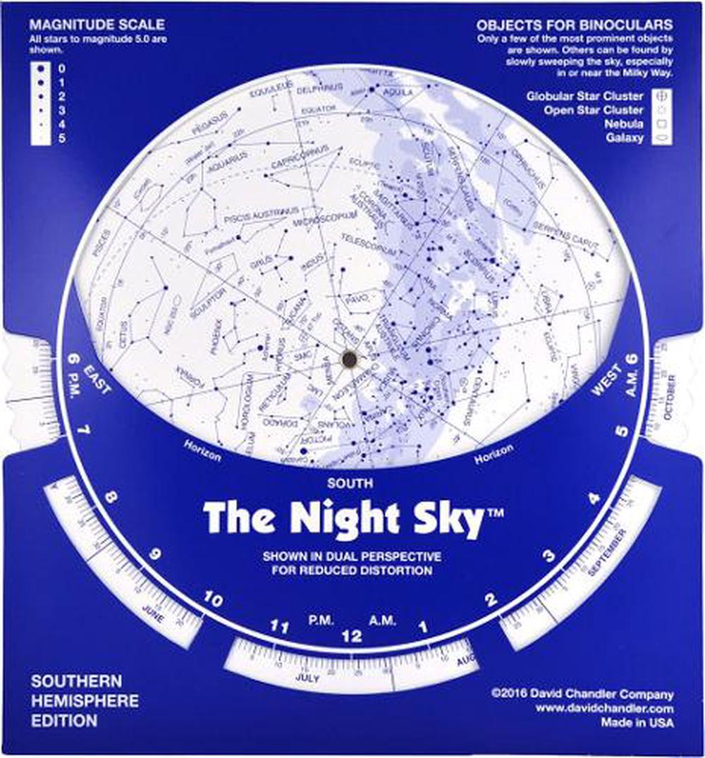 Cardboard Night Sky Planisphere - Southern Hemisphere by Chandler ...