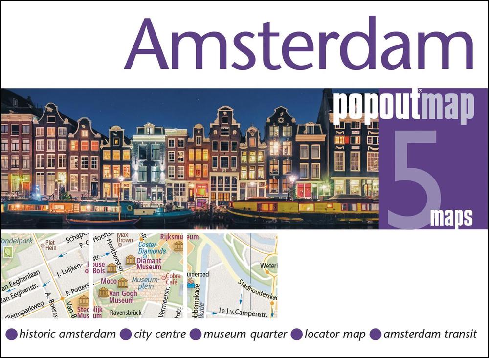 Amsterdam PopOut Map by PopOut Maps, Folded, 9781910218914 | Buy online ...
