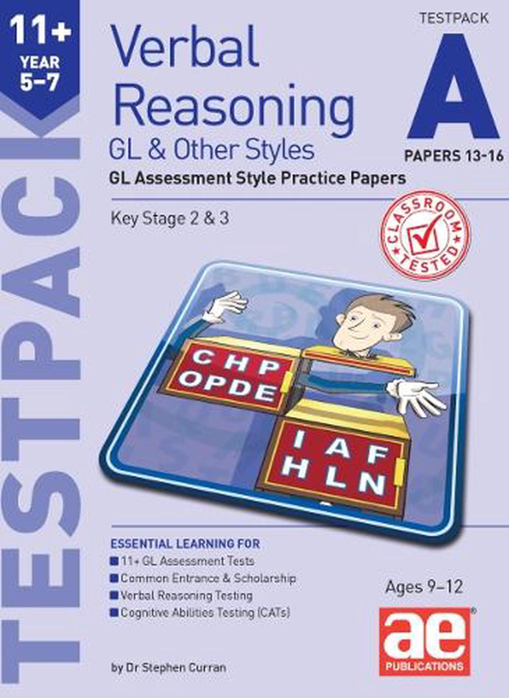 11+ Verbal Reasoning Year 5-7 GL & Other Styles Testpack A Papers 13-16 ...