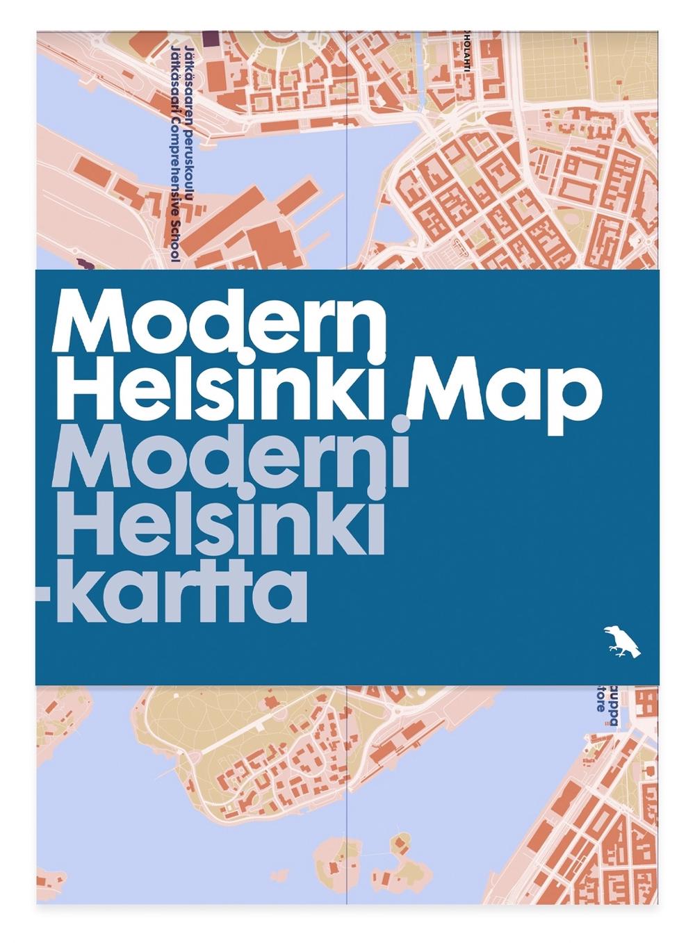 Modern Helsinki Map / Moderni Helsinki-kartta by Anni Vartola, Folded ...
