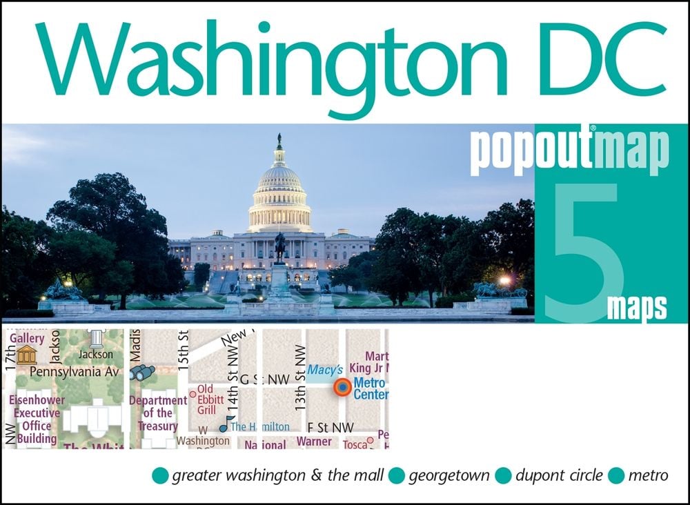 Washington DC PopOut Map by PopOut Maps, Folded, 9781914515316 | Buy ...