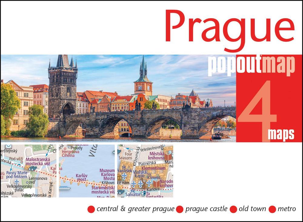 Prague PopOut Map - pocket size, pop up map of Prague city centre by ...