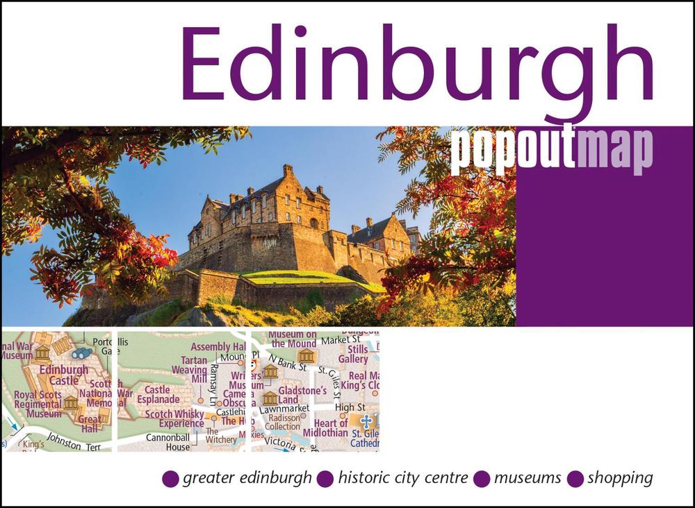 Edinburgh PopOut Map - pocket size, pop up map of Edinburgh city centre ...
