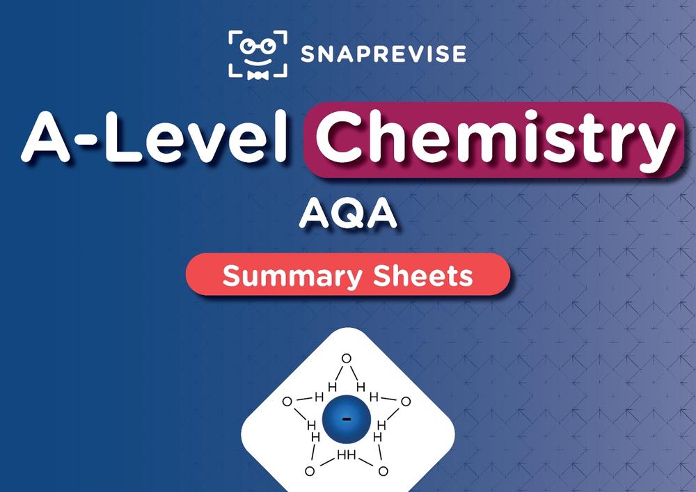 SnapRevise A-Level AQA Chemistry Summary Sheets by InStudent Education ...