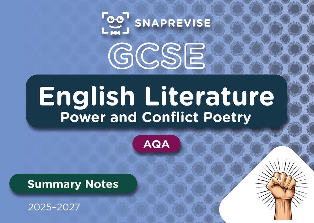 SnapRevise GCSE AQA English Literature: Power and Conflict Poetry by ...