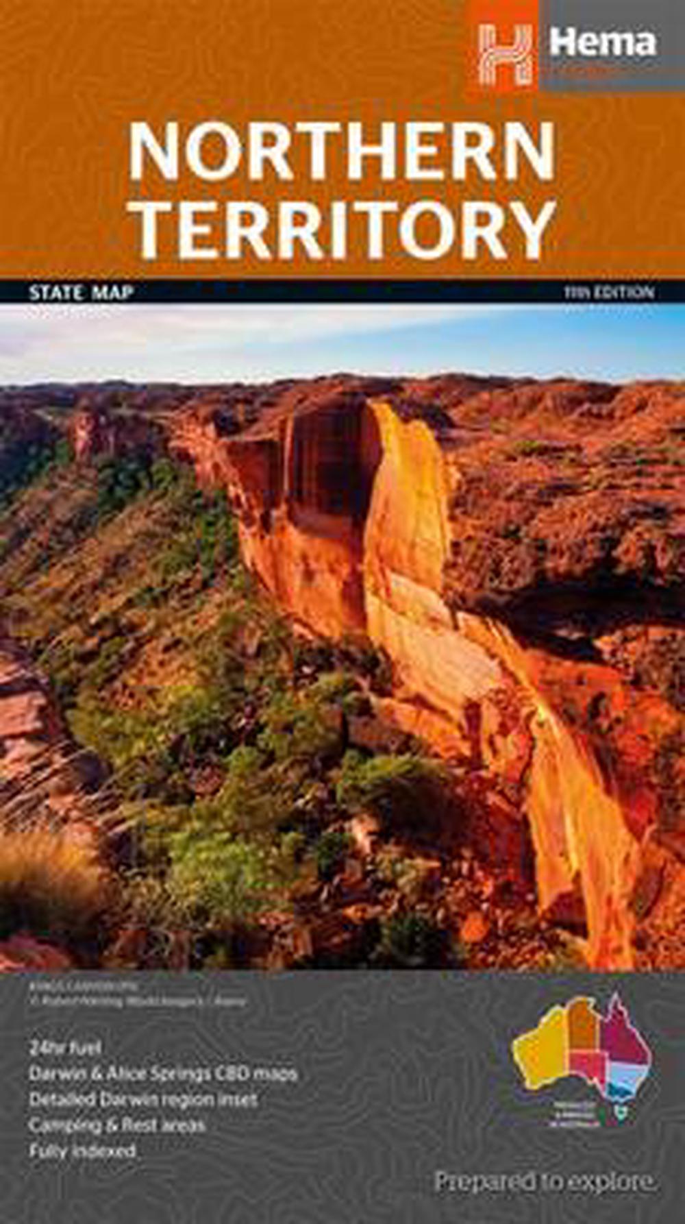Northern Territory State by Maps Hema, Paperback, 9781925195101 | Buy ...