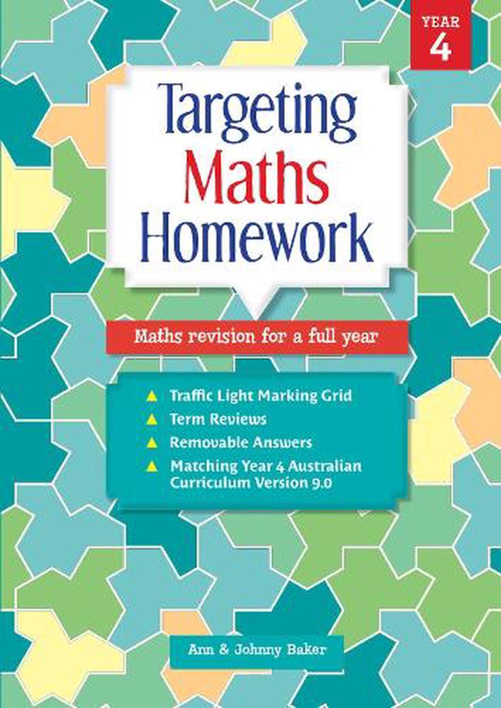 Targeting Maths Homework Year 4 by Ann Baker, Paperback, 9781925726572 ...