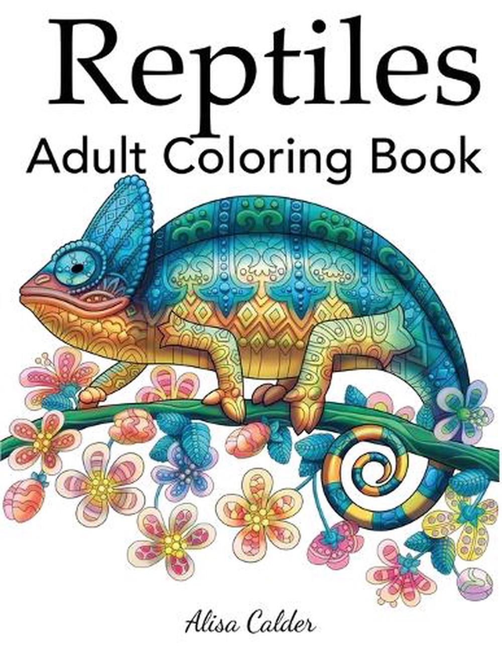 Reptiles Adult Coloring Book | Buy online at The Nile