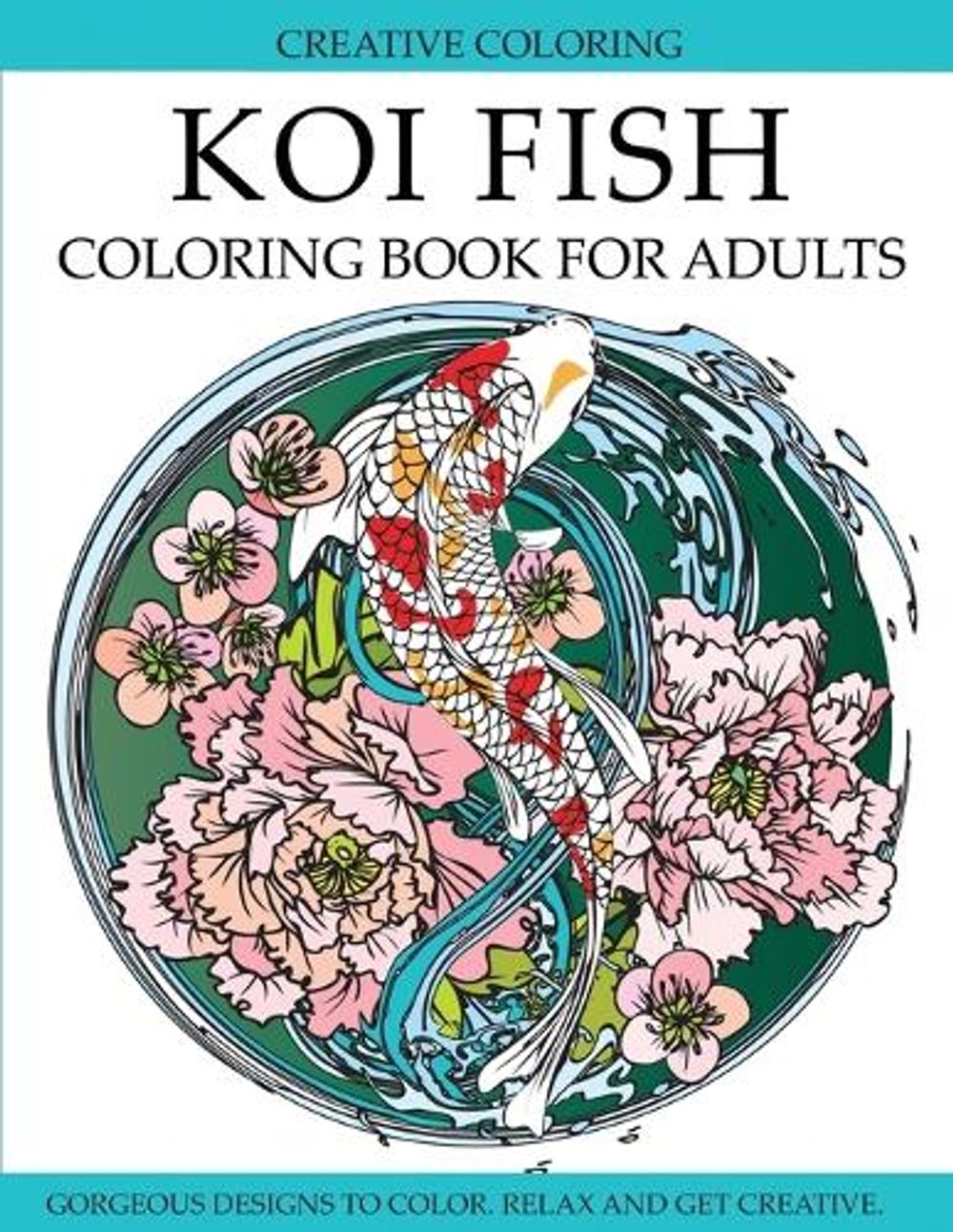 Koi Fish Coloring Book for Adults | Buy online at The Nile