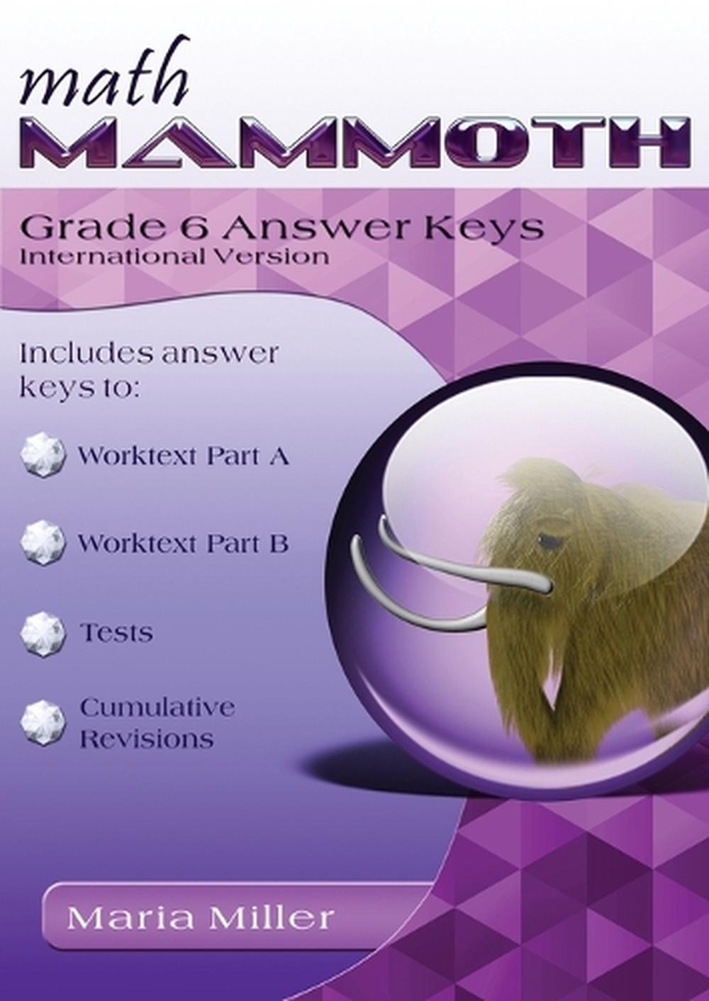 Math Mammoth Grade 6 Answer Keys, International Version by Miller ...
