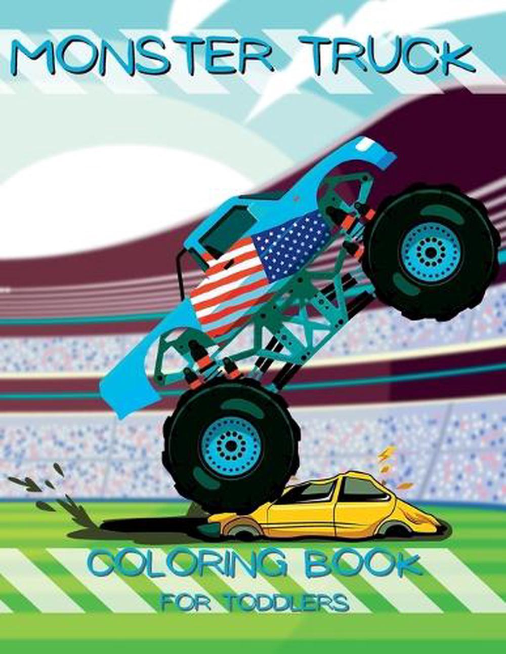 Coloring Page Monster Truck Outline Monster Truck SVG, Coloring Page