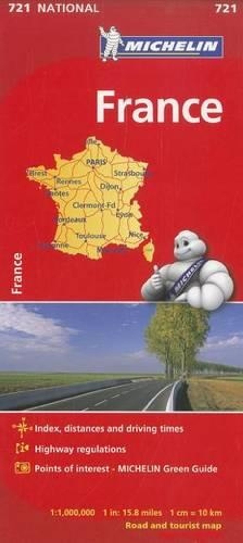 Michelin France Map 721 by Michelin, Folded, 9782067170988 | Buy online ...