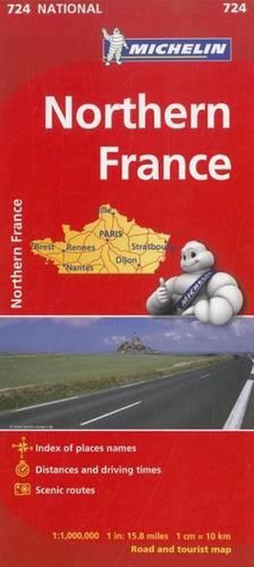 Michelin Northern France Road and Tourist Map by Michelin, Folded ...