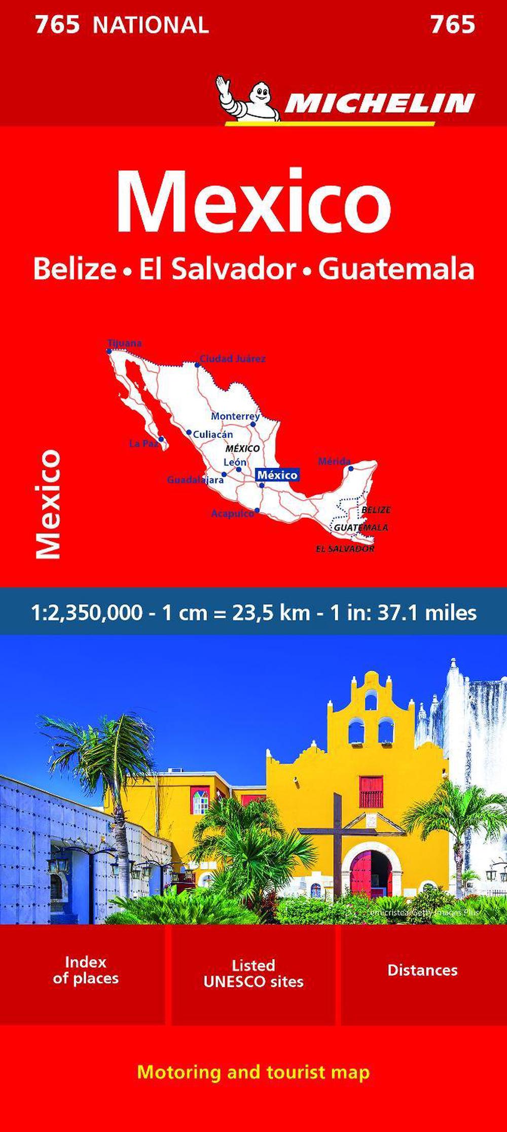 Mexico - Michelin National Map 765 by Michelin, Folded, 9782067173552 ...
