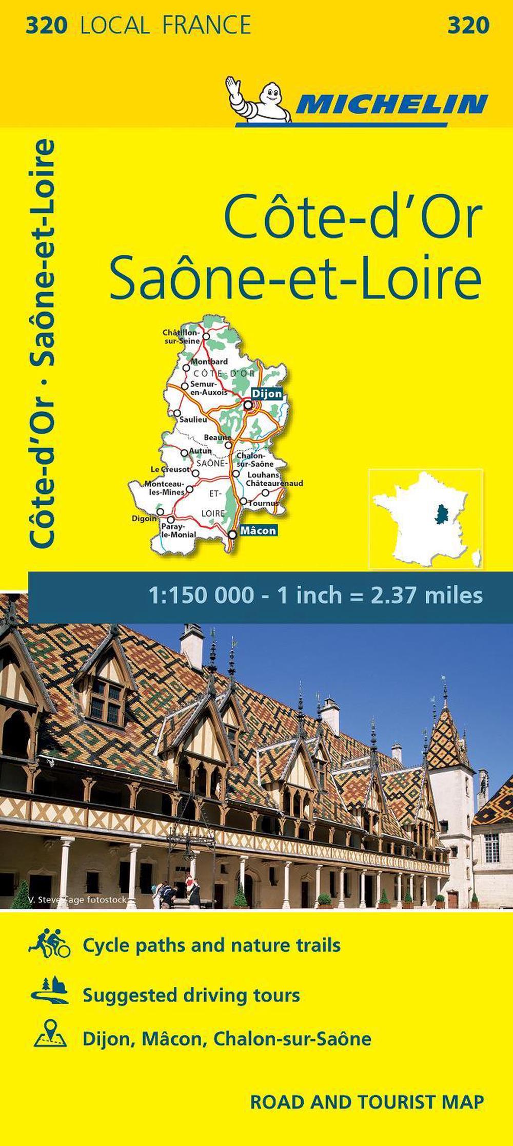 Cote-d'or, Saone-et-loire - Michelin Local Map 320 by Michelin, Folded ...