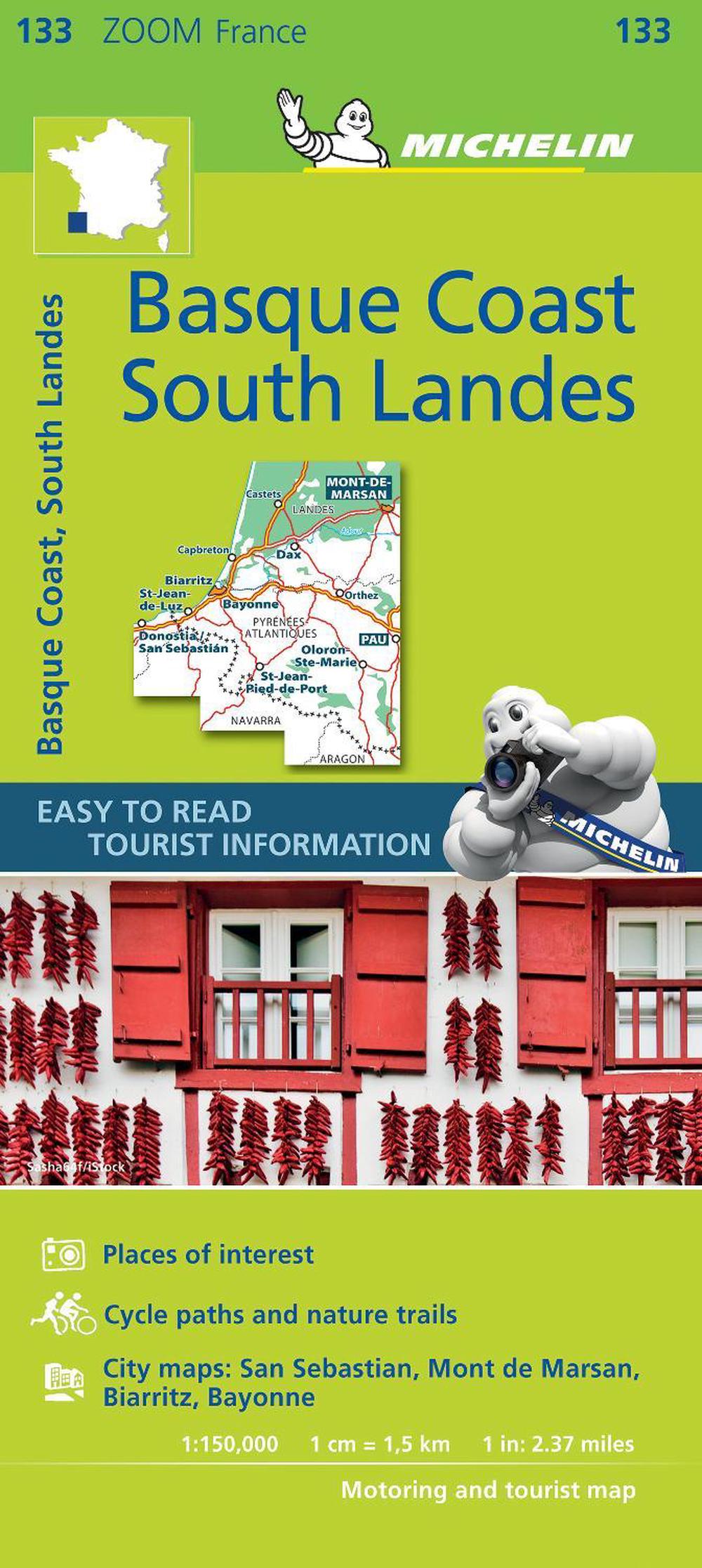 Basque Coast Map Zoom Map 133 by Michelin, Folded, 9782067227927 | Buy ...